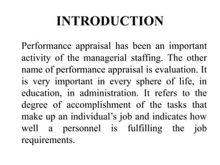 Performance appraisal ppt | PPTX