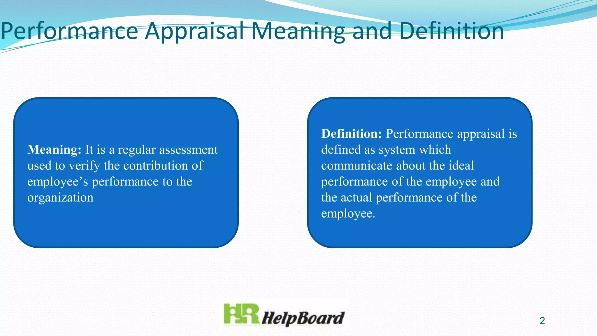 Performance Appraisal | PPTX