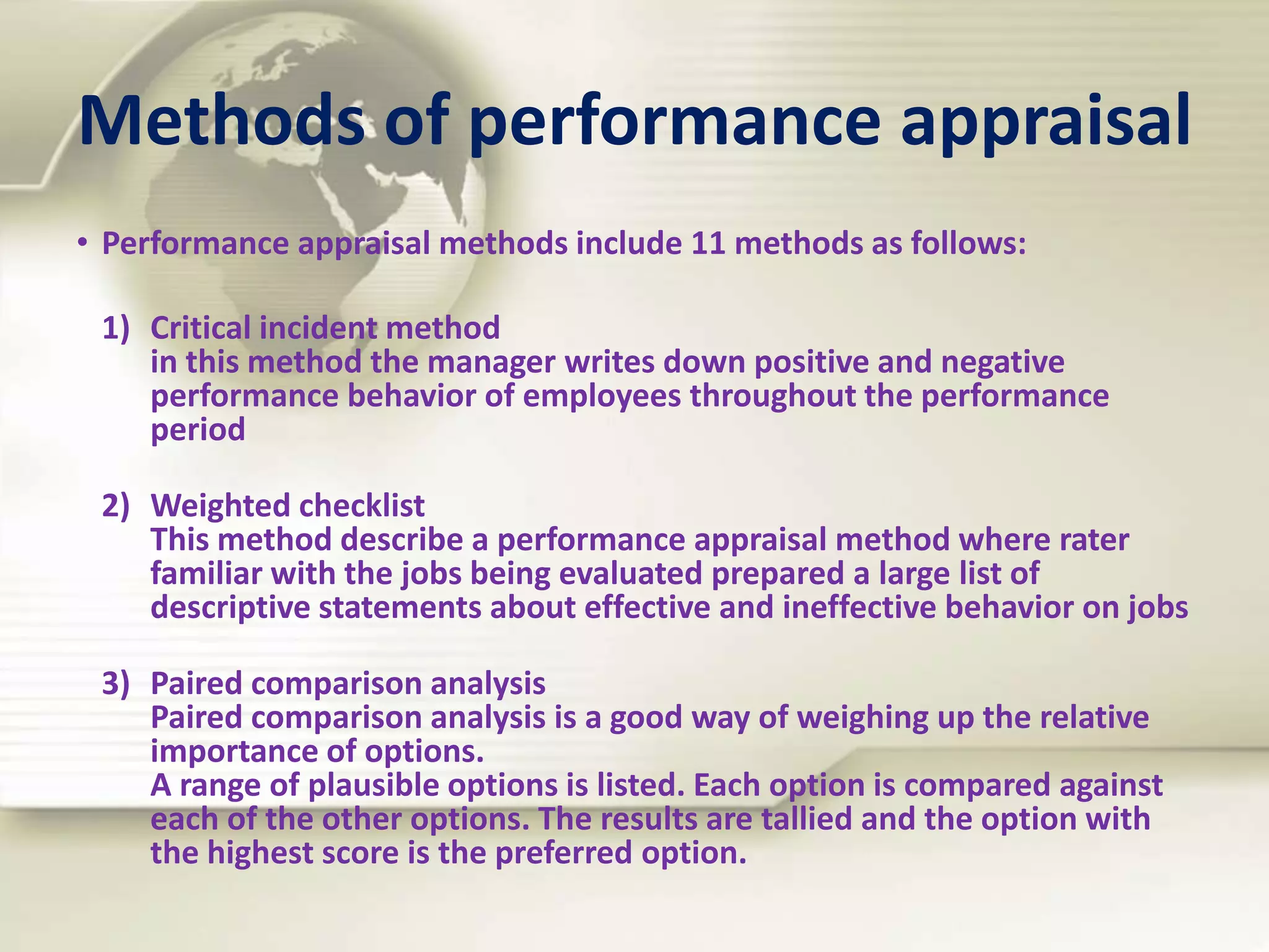 Performance appraisal presentation | PPT