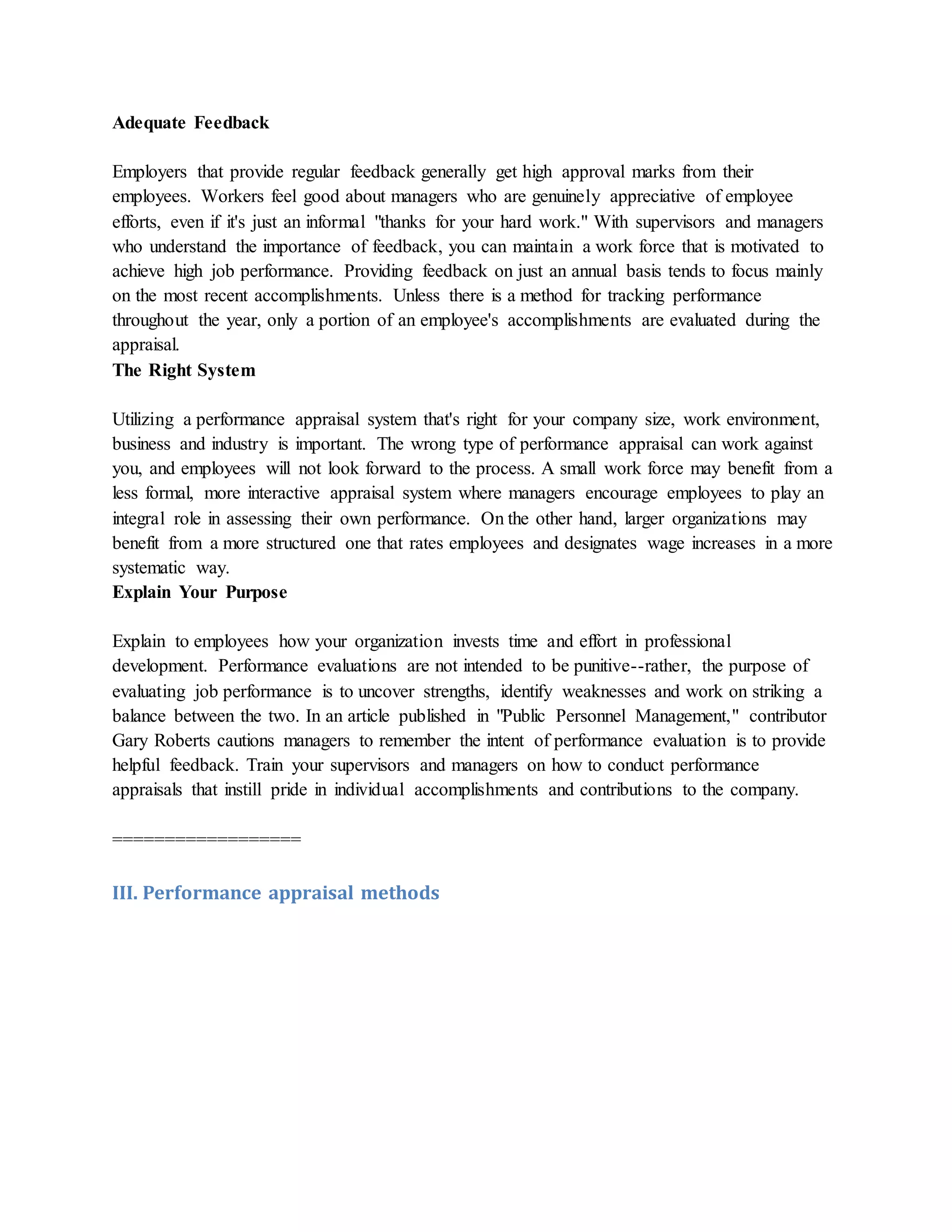 Performance appraisal problems and solutions | PDF