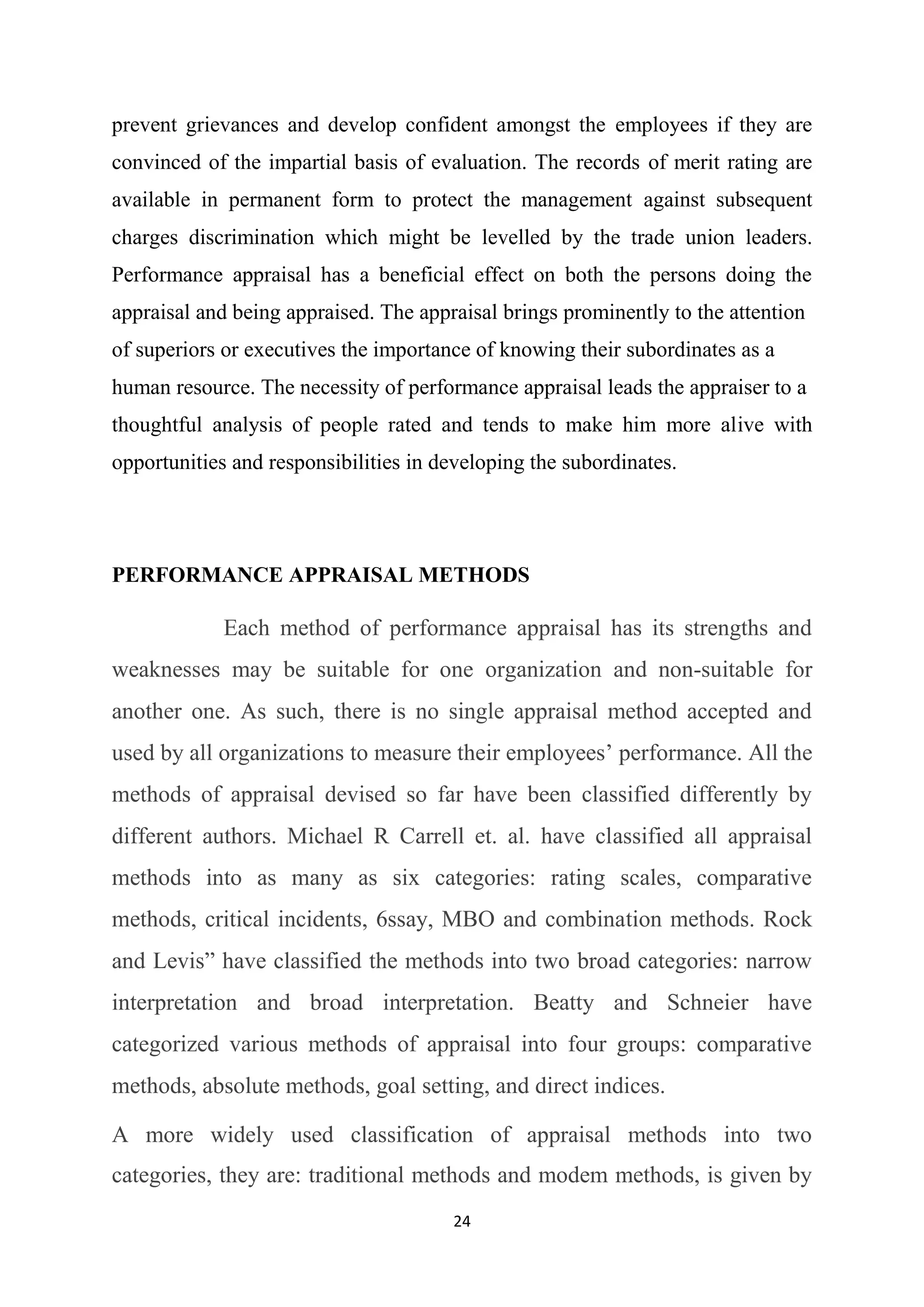 Performance appraisal project | PDF