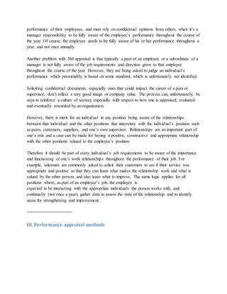 Performance appraisal questionnaire for employees | DOCX