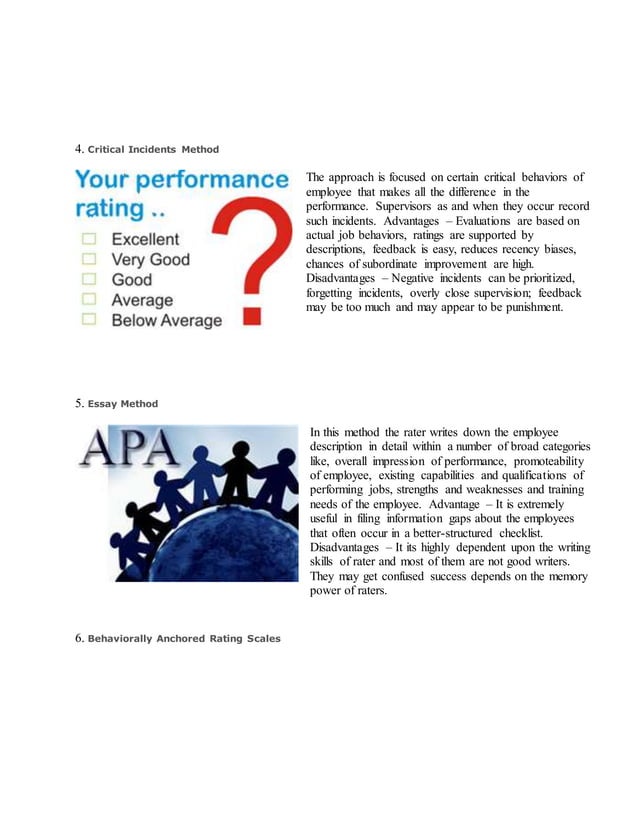 Performance appraisal sample wording | PDF