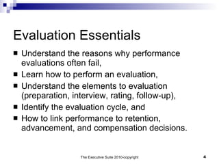 Performance Appraisal Seminar 2009 | PPS | Resume Writing and Advice ...