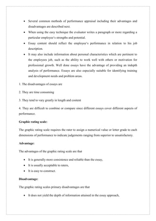 PERFORMANCE APPRAISAL .docx