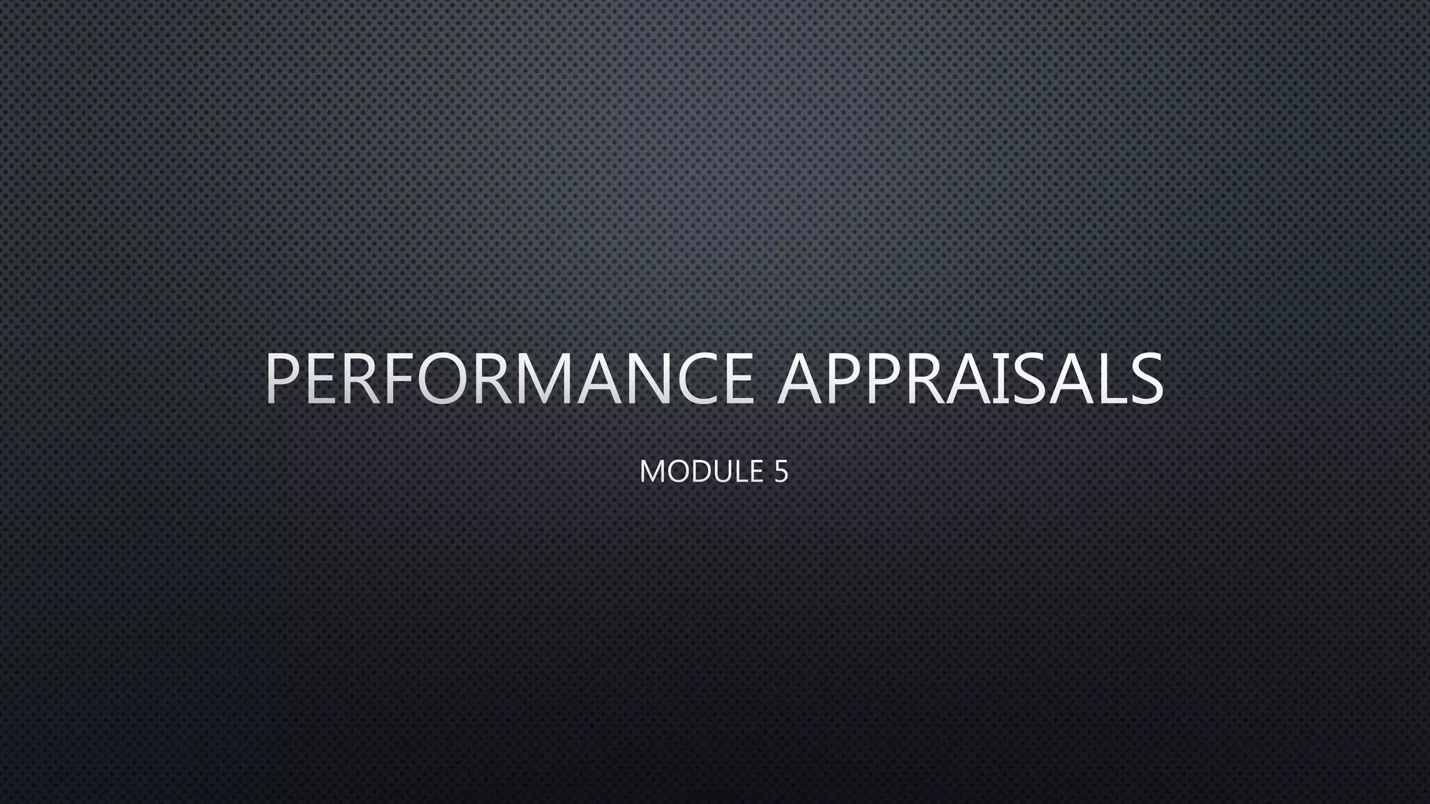 Performance appraisals | PPT