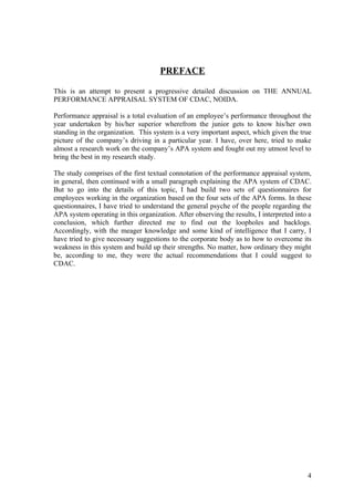 Performance appraisal system cdac | DOC