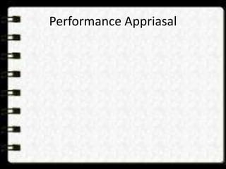 Performance appriasal | PPTX