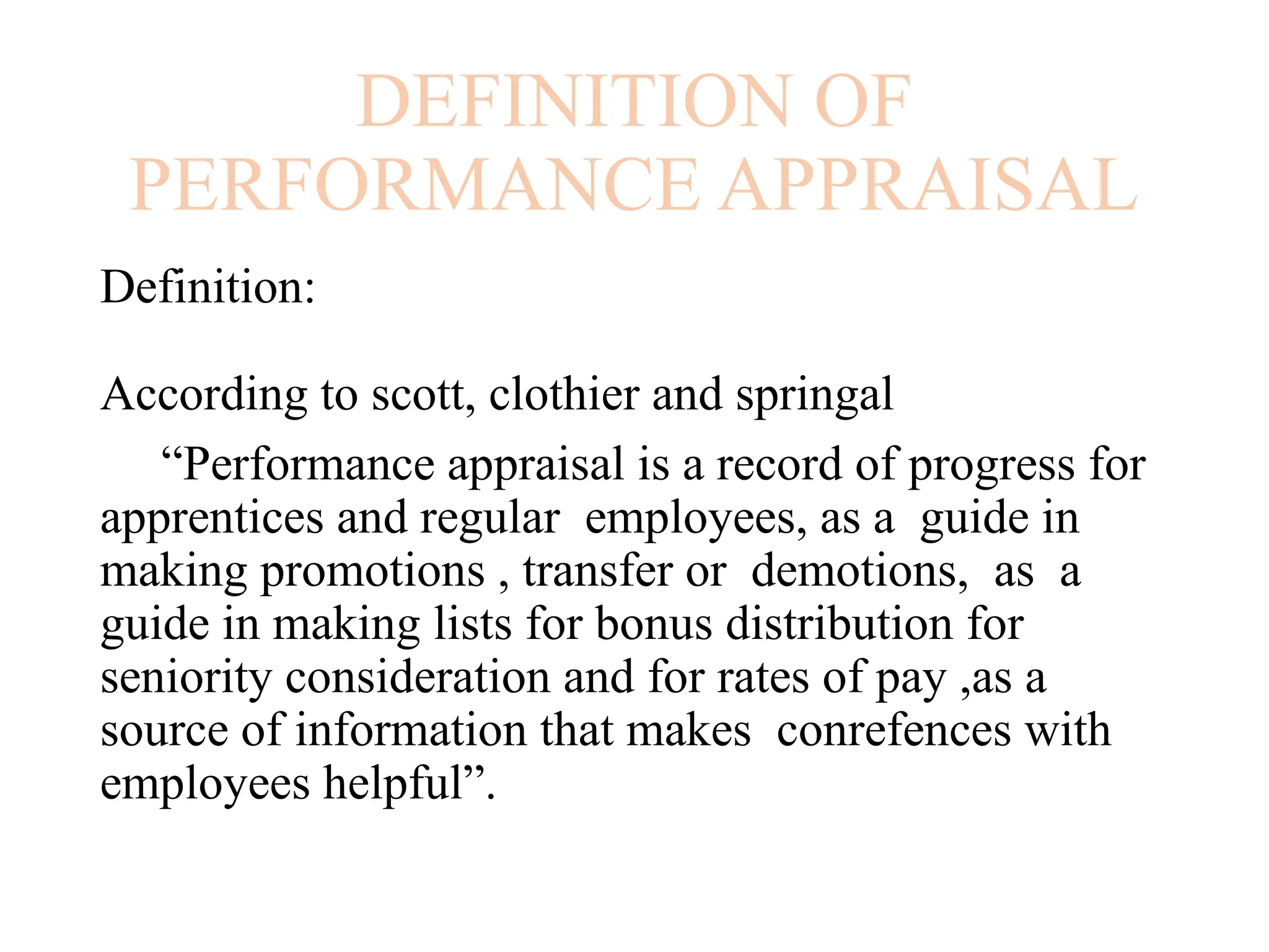performance appraisal - Nursing management | PPTX
