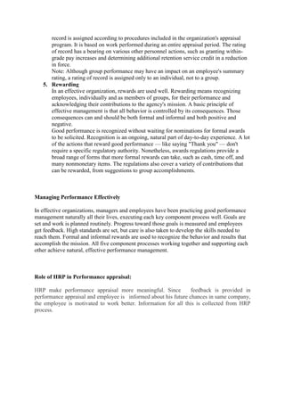 Performance appraisal | DOCX