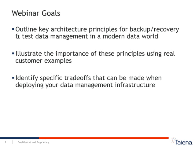 Key Architecture and Performance Principles to Optimize Data Management | PPT