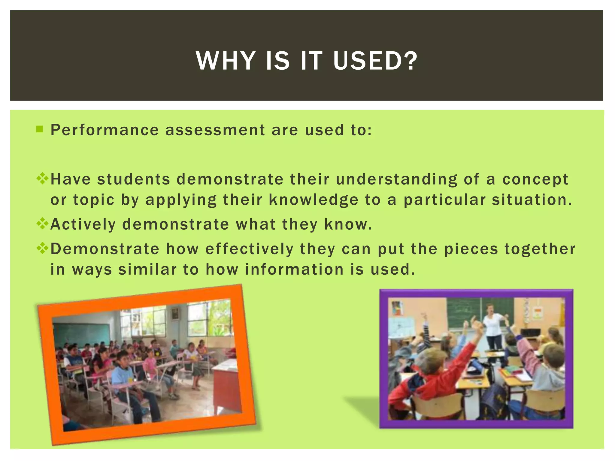 Performance assessment | PPTX