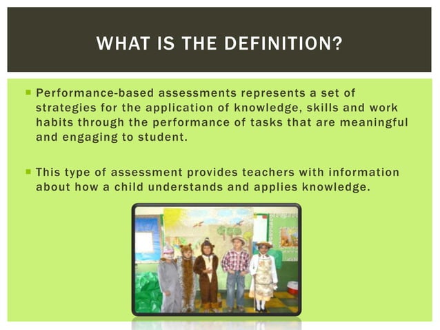 Performance assessment | PPTX