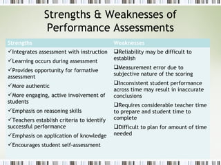 Performance assessment by rubric method | PPT