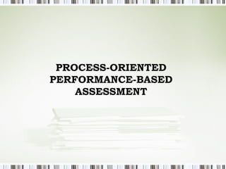 Performance assessment by rubric method | PPT