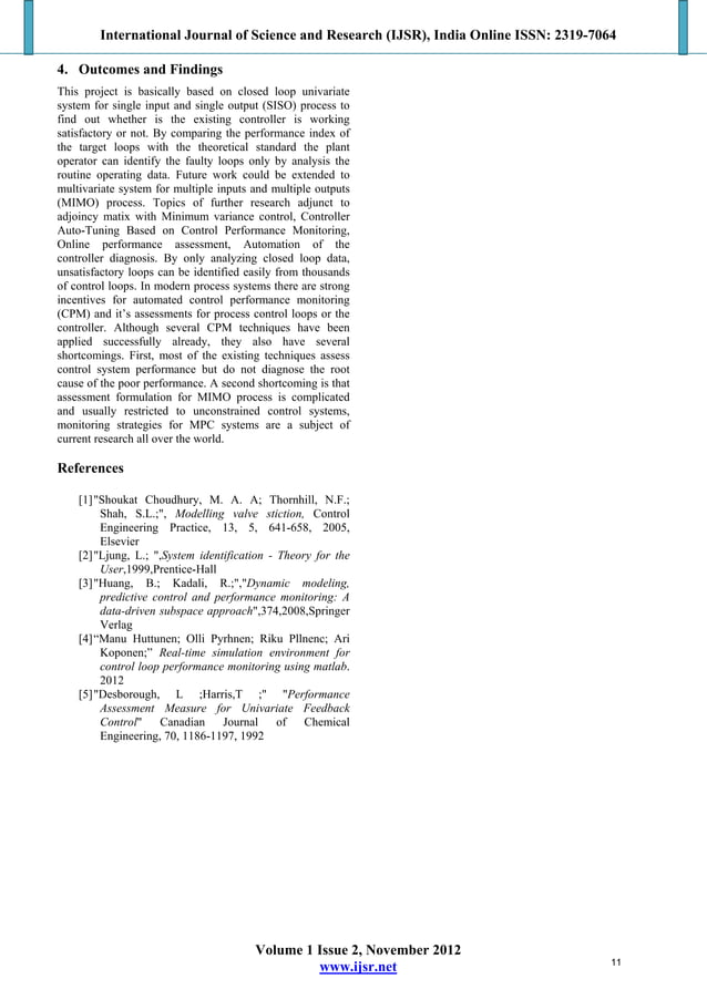 Performance assessment of control loops | PDF