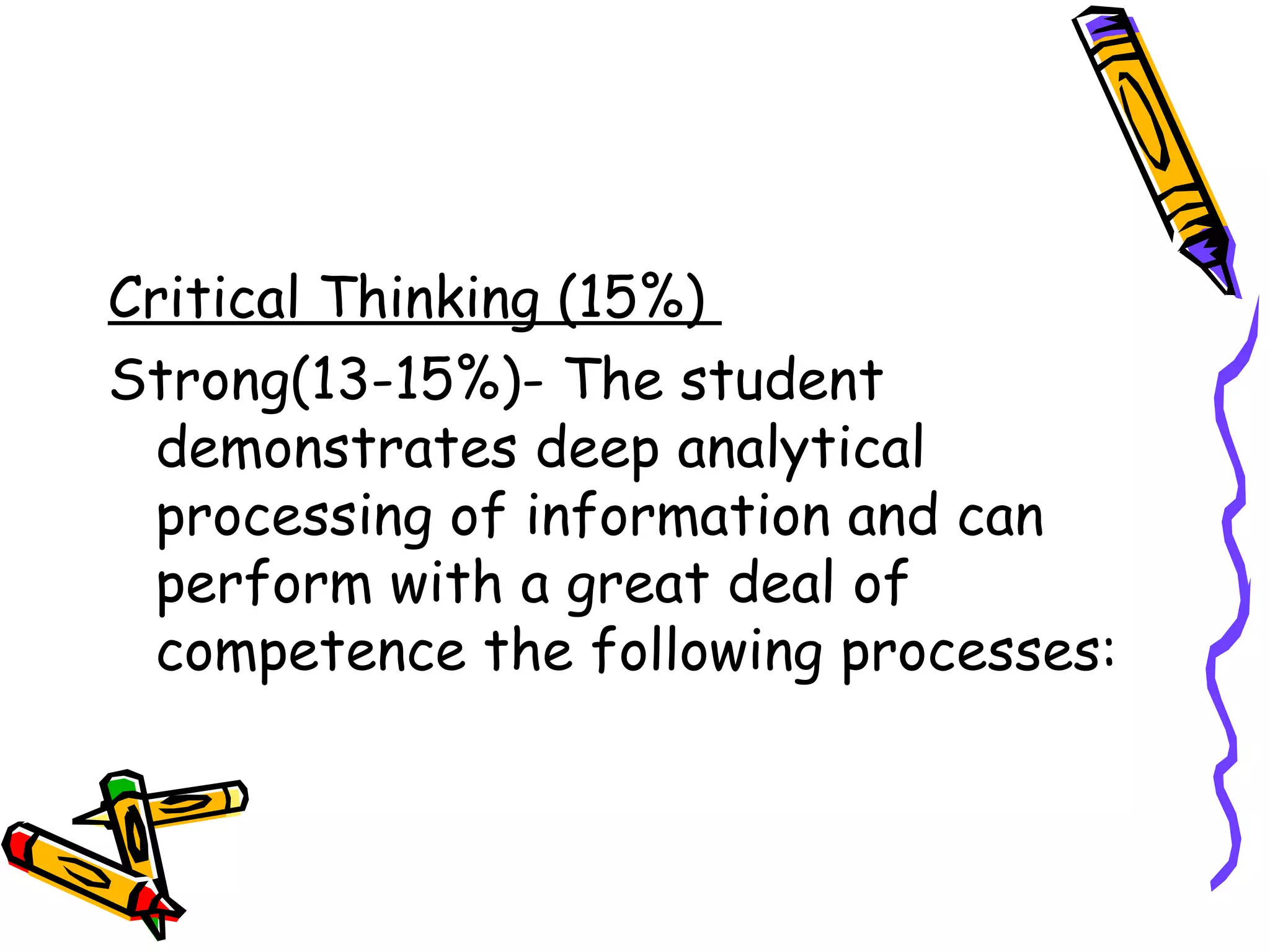 Performance assessment using grasps | PPT