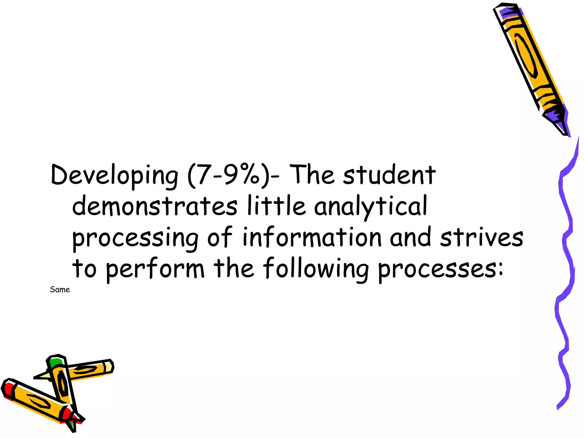 Performance assessment using grasps | PPT