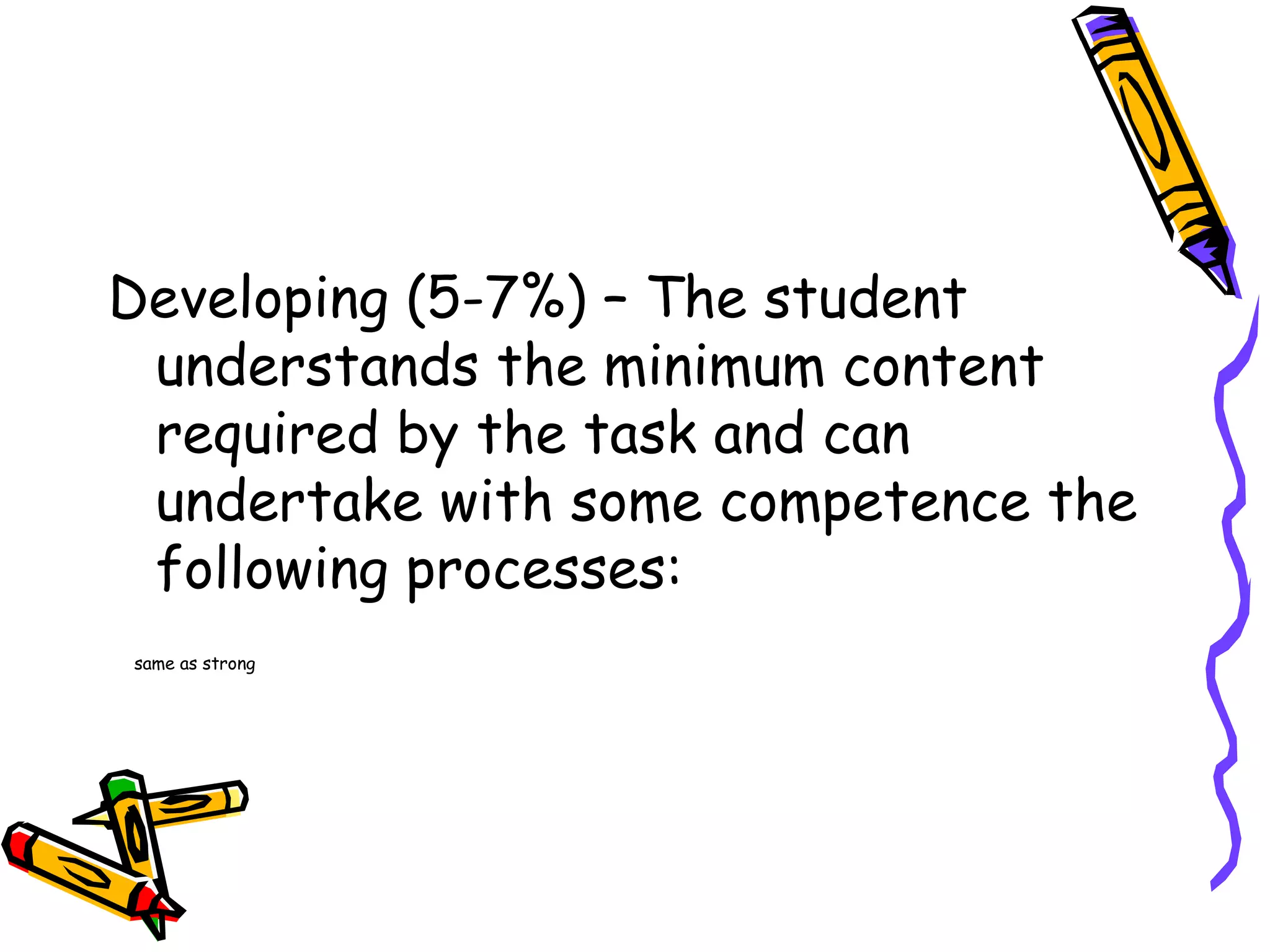 Performance assessment using grasps | PPT