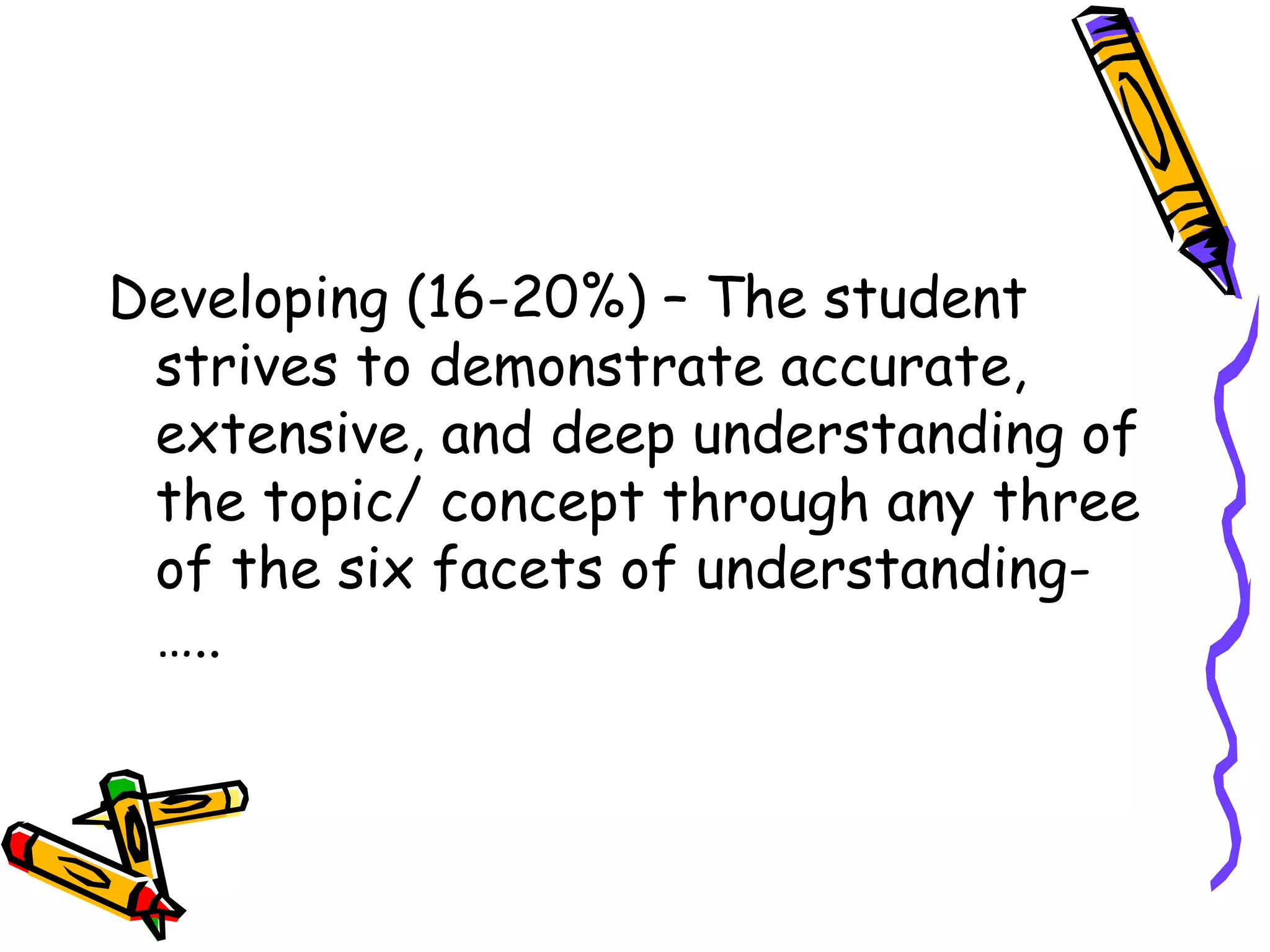 Performance assessment using grasps | PPT