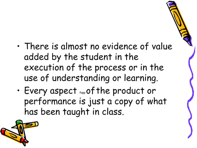 Performance assessment using grasps | PPT