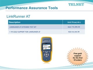 Performance Assurance Tools | PPT
