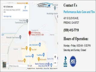 Performance auto care and tire | PPTX | Auto Repair | Automotive