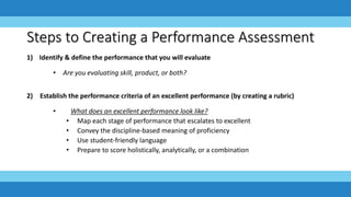 Performance based assessment | PPTX