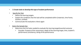 Performance based assessment | PPTX