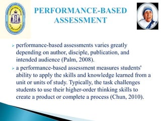 Performance based assessment | PPT