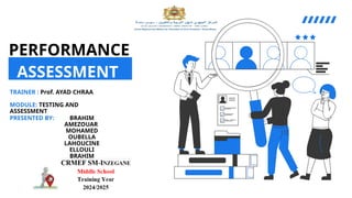 PERFORMANCE BASED ASSESSMENT (CRMEF-SM)) | PPTX