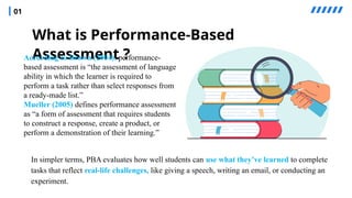 PERFORMANCE BASED ASSESSMENT (CRMEF-SM)) | PPTX