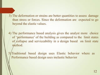 PERFORMANCE BASED DESIGN structural analysis and design | PDF