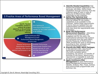 Performance based management in a nut shell (austin pmi)(notes) | PPT