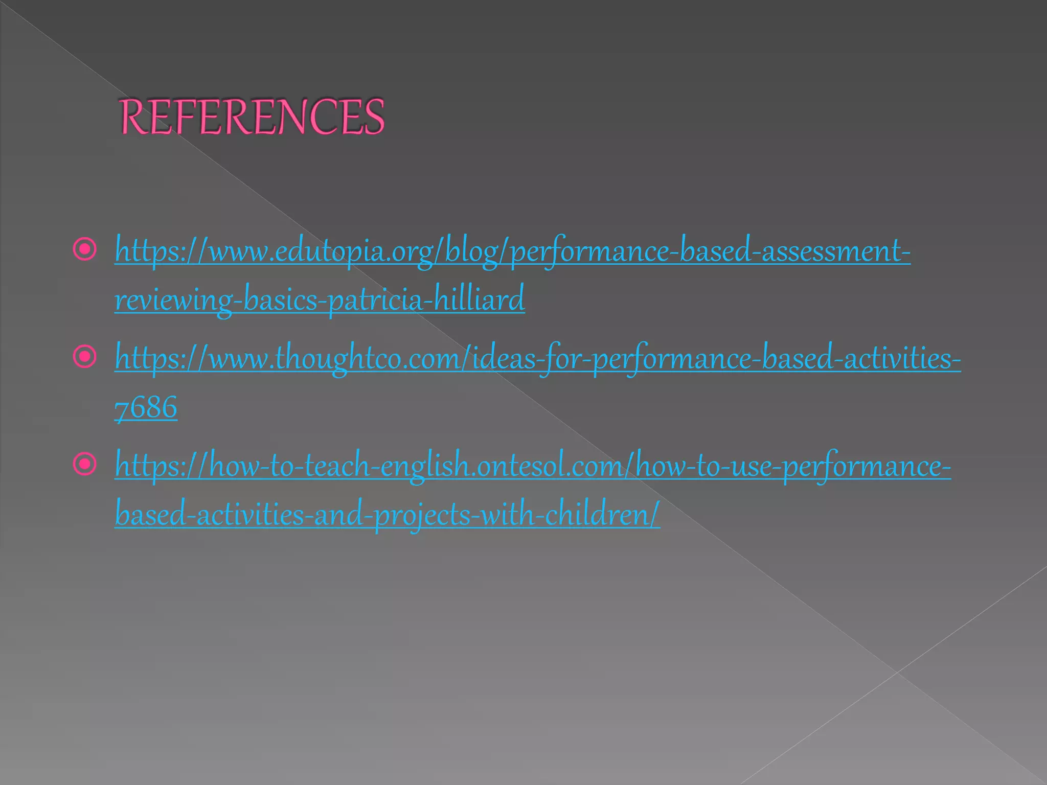 Performance based presentation | PPT | Free Download