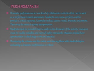 Performance based presentation | PPT