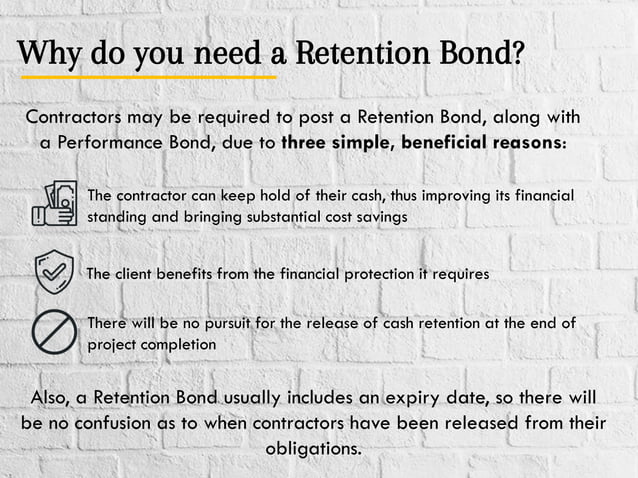 Performance bond vs. Retention Bond | PDF