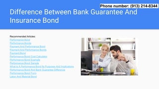 Performance Bond | Swift Bonds - Call (913) 214-8344 | PPTX