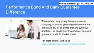 Performance Bond | Swift Bonds - Call (913) 214-8344 | PPTX