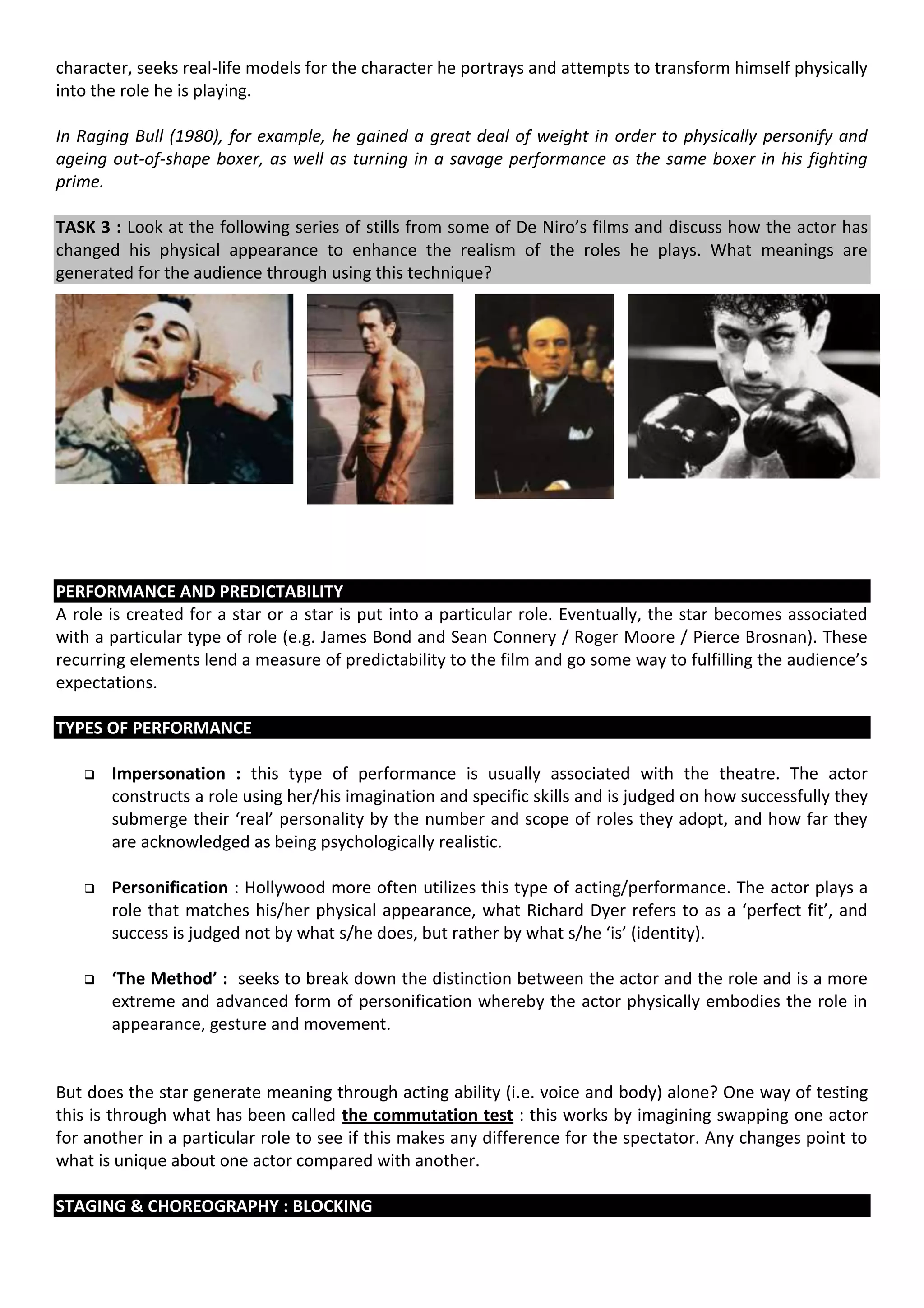 Performance booklet | DOCX | Movies | Entertainment