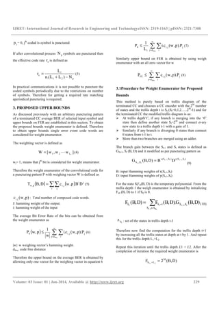 Performance bounds for unequally punctured | PDF