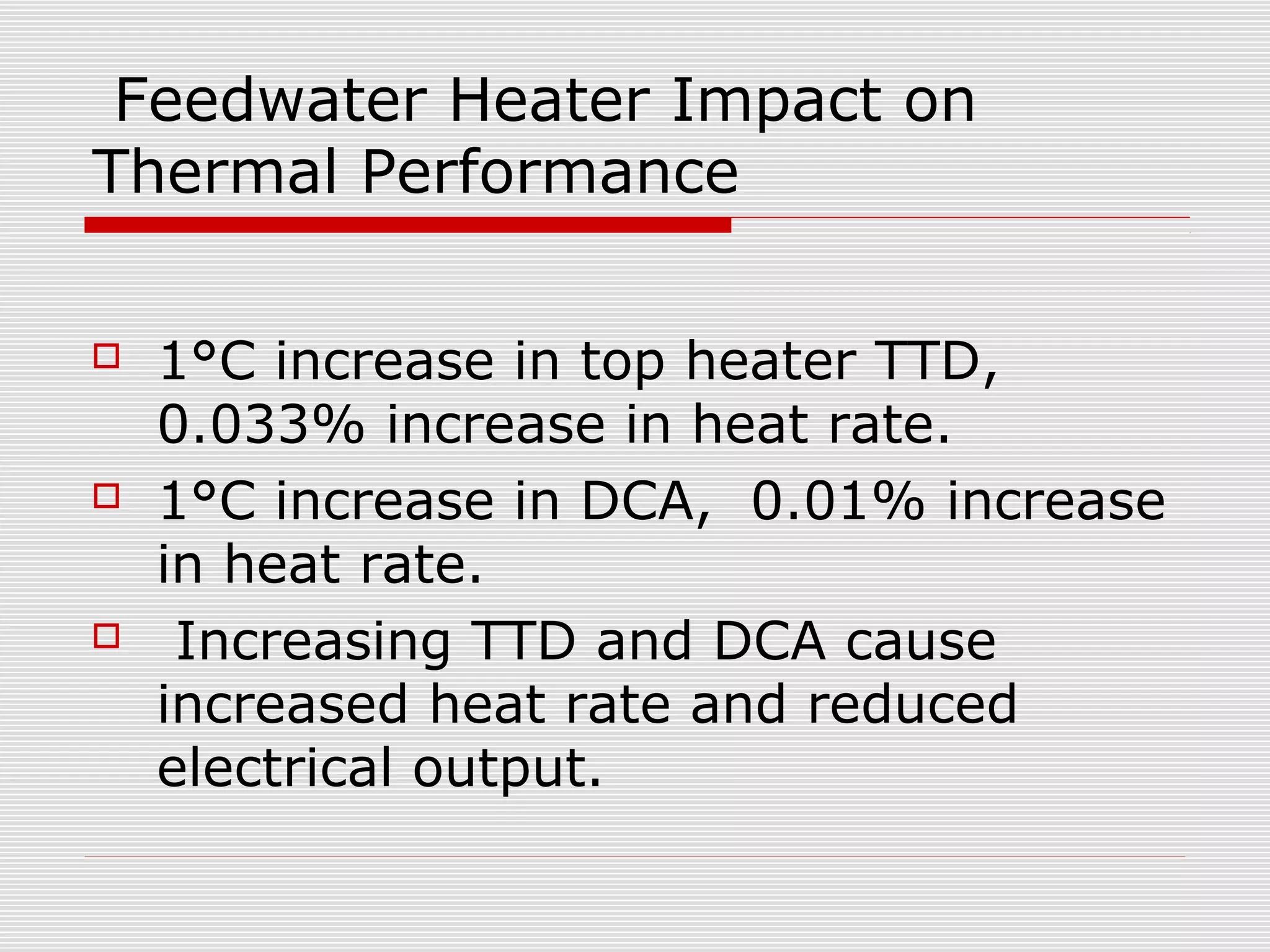Performance calculation for feed water heater | PPT