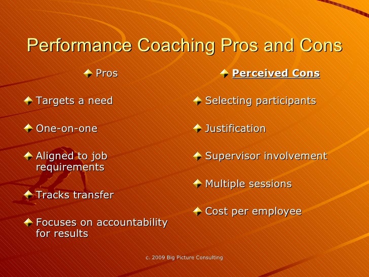 Performance Coaching 2009