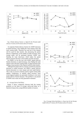 Performance Comparison and Analysis of Table-Driven and On-Demand Routing Protocols for Mobile ...