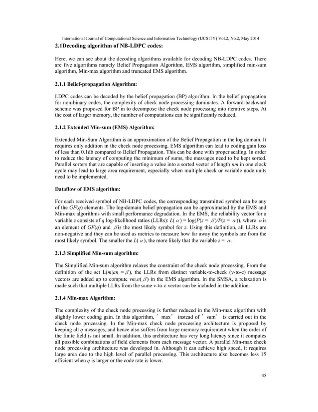 Performance comparison of eg ldpc codes | PDF