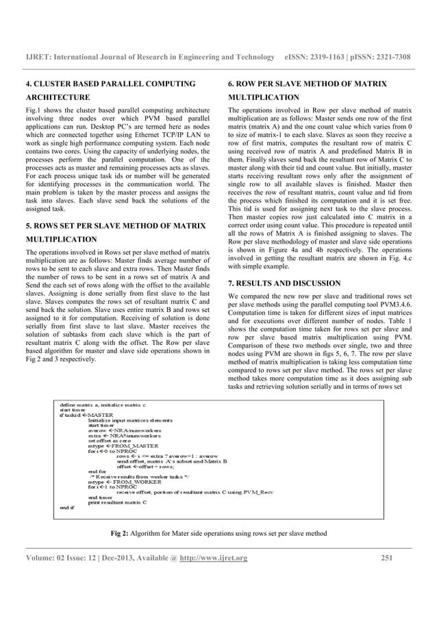 Performance comparison of row per slave and rows set | PDF