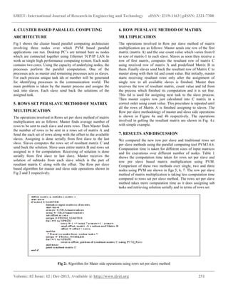 Performance comparison of row per slave and rows set per slave method in pvm based parallel ...