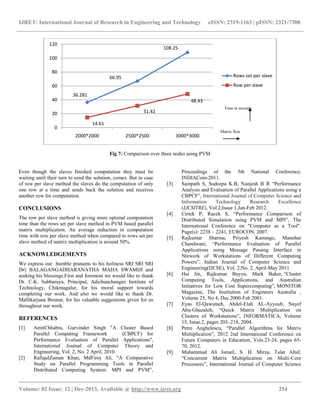 Performance comparison of row per slave and rows set per slave method in pvm based parallel ...