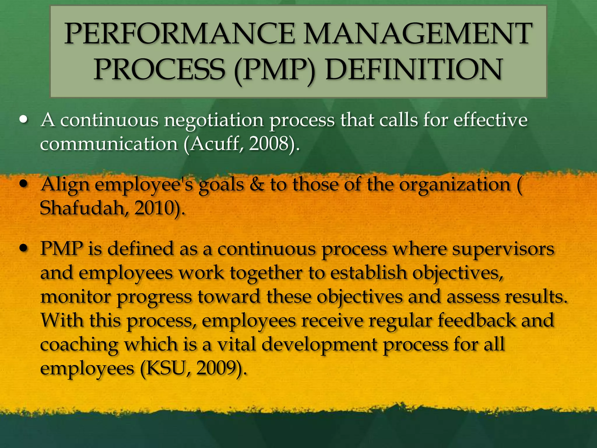 Chapter 2: Performance Management Process | PPTX