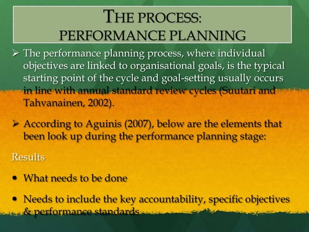 Chapter 2: Performance Management Process | PPTX